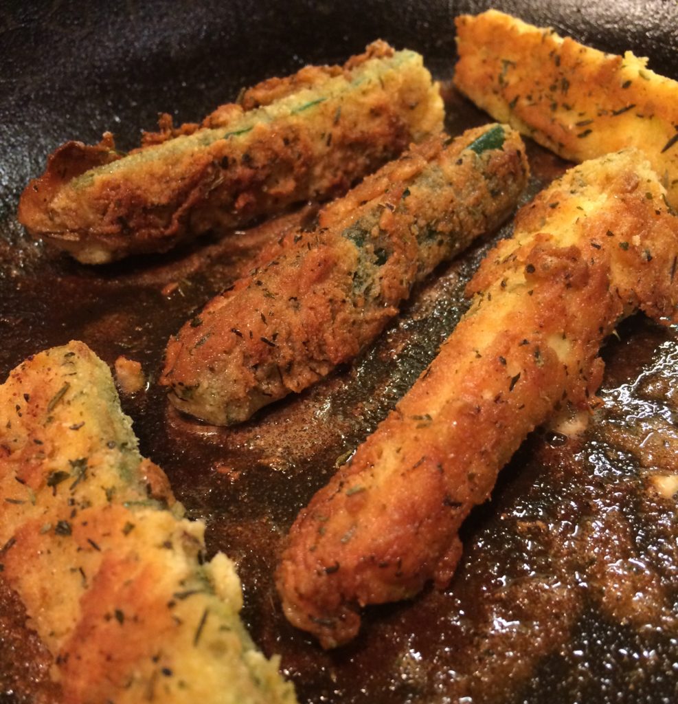 Crunchy Courgette Fries - thewonkyspatula.com