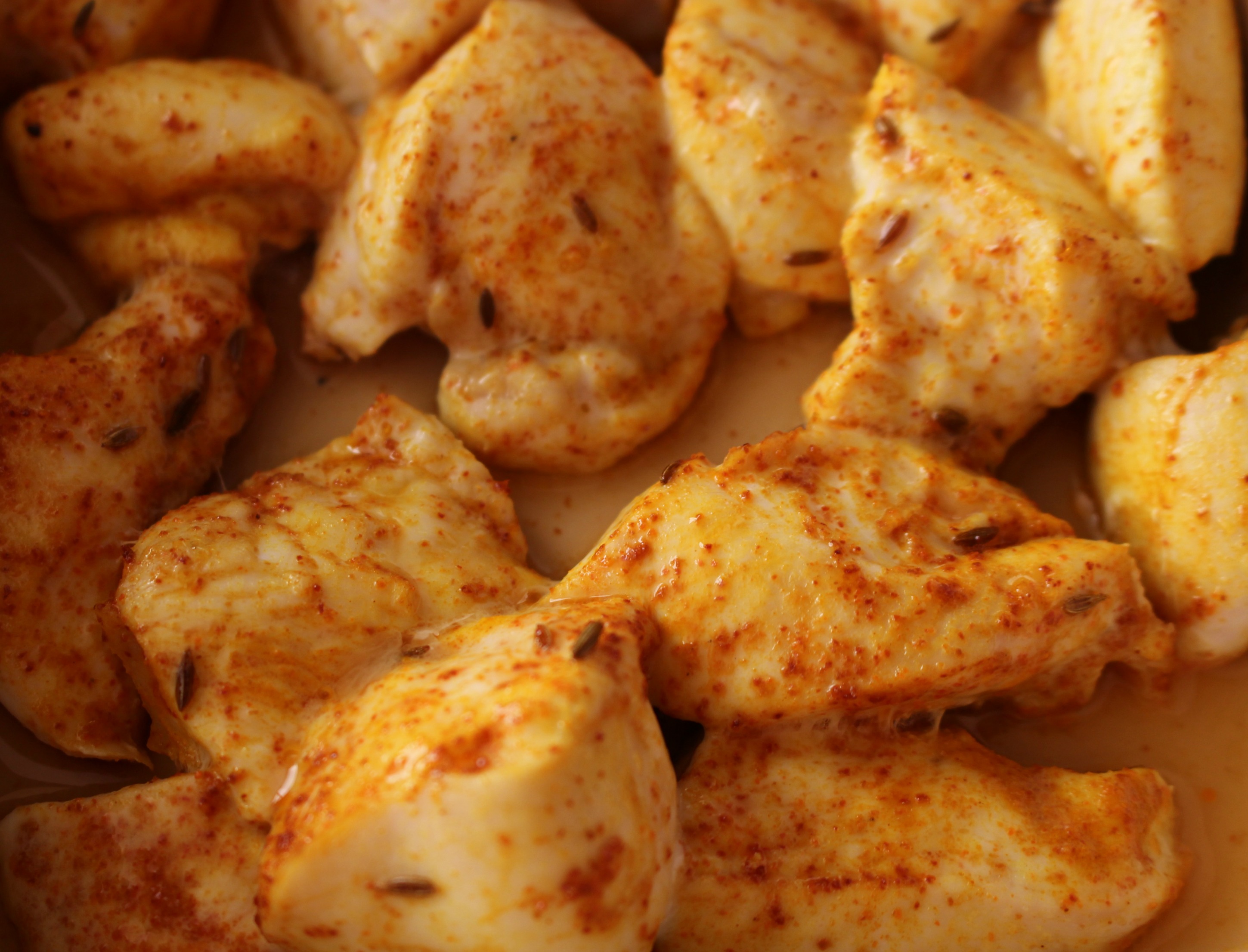 Clean Curried Chicken Bites - thewonkyspatula.com