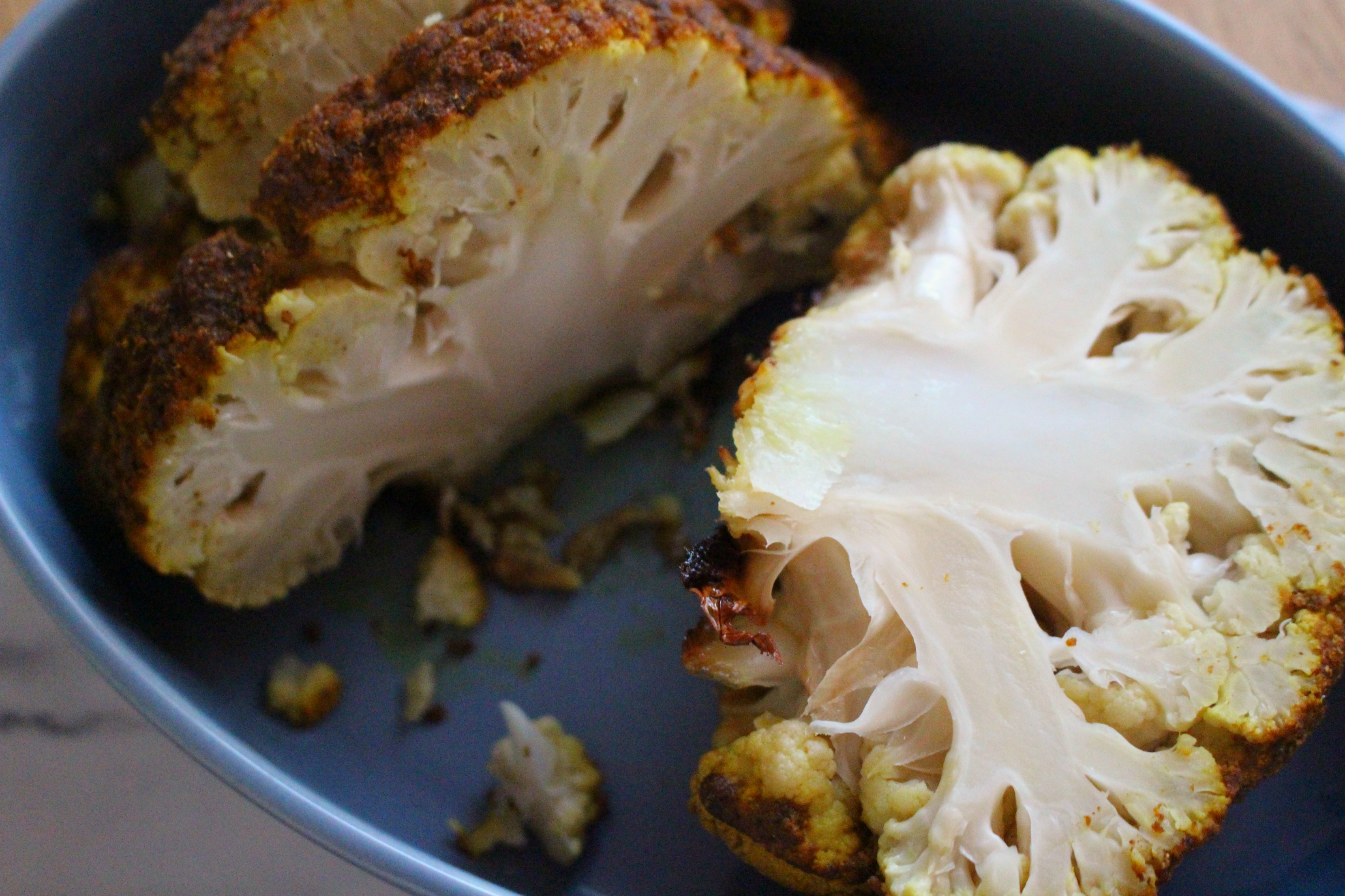 Whole Roast Cauliflower - thewonkyspatula.com