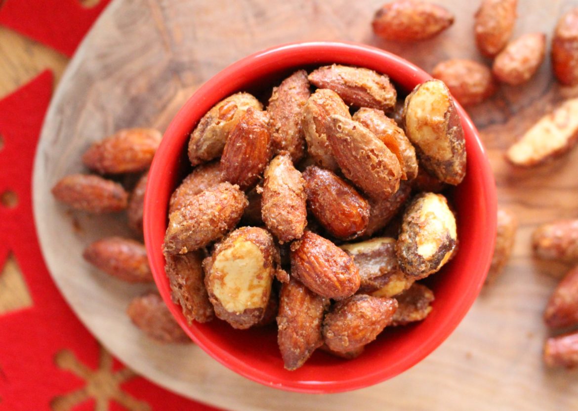 Candied Christmas Nuts - thewonkyspatula.com