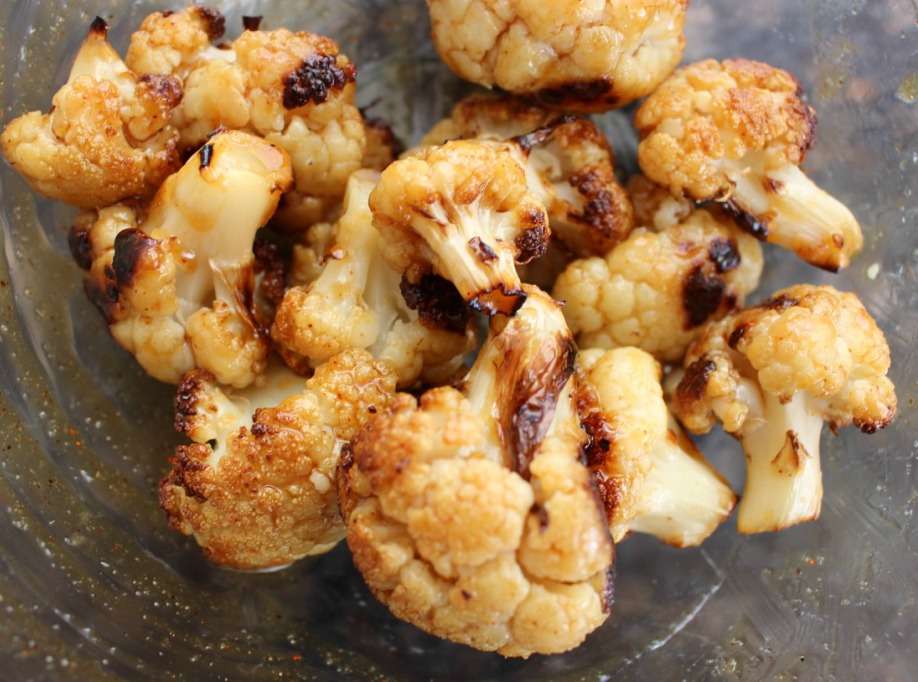 Sweet & Sticky Baked Cauliflower - thewonkyspatula.com