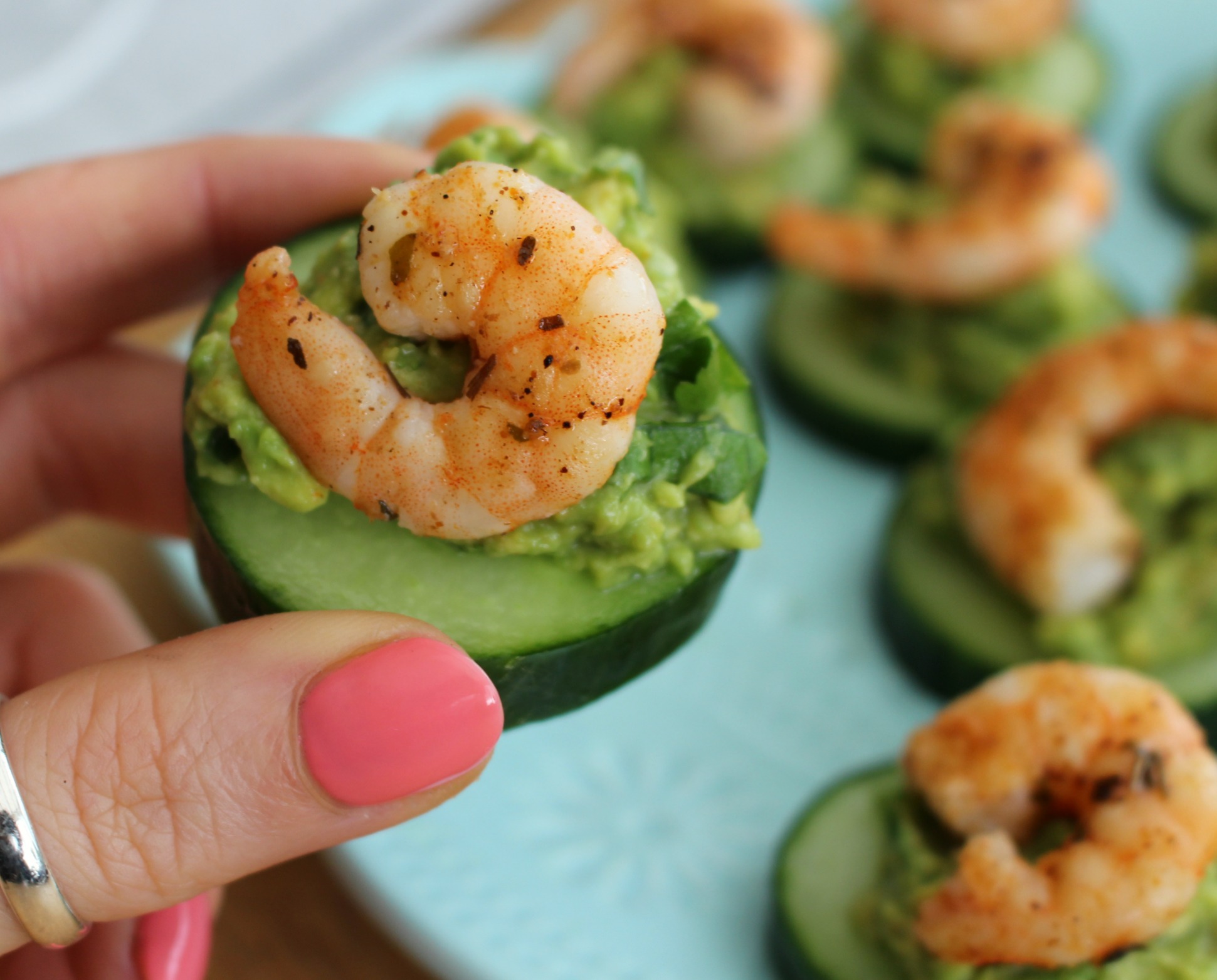 Prawn and Avocado Bites - thewonkyspatula.com