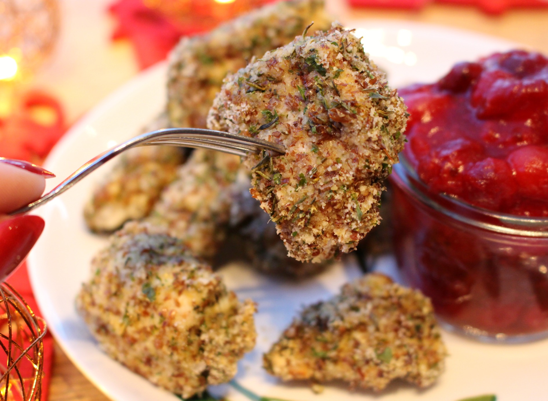 Boneless Christmas Turkey Bites - thewonkyspatula.com