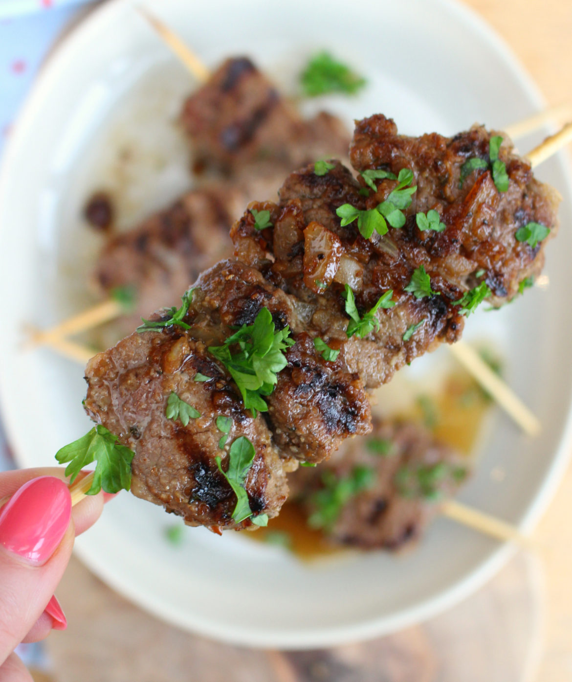 Quick and Easy Steak Kebabs - thewonkyspatula.com