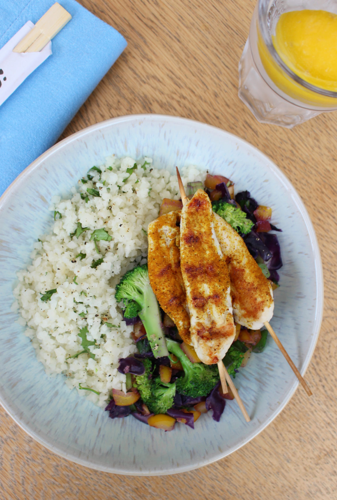 Quick and Easy 'Rice' Bowl for One - thewonkyspatula.com