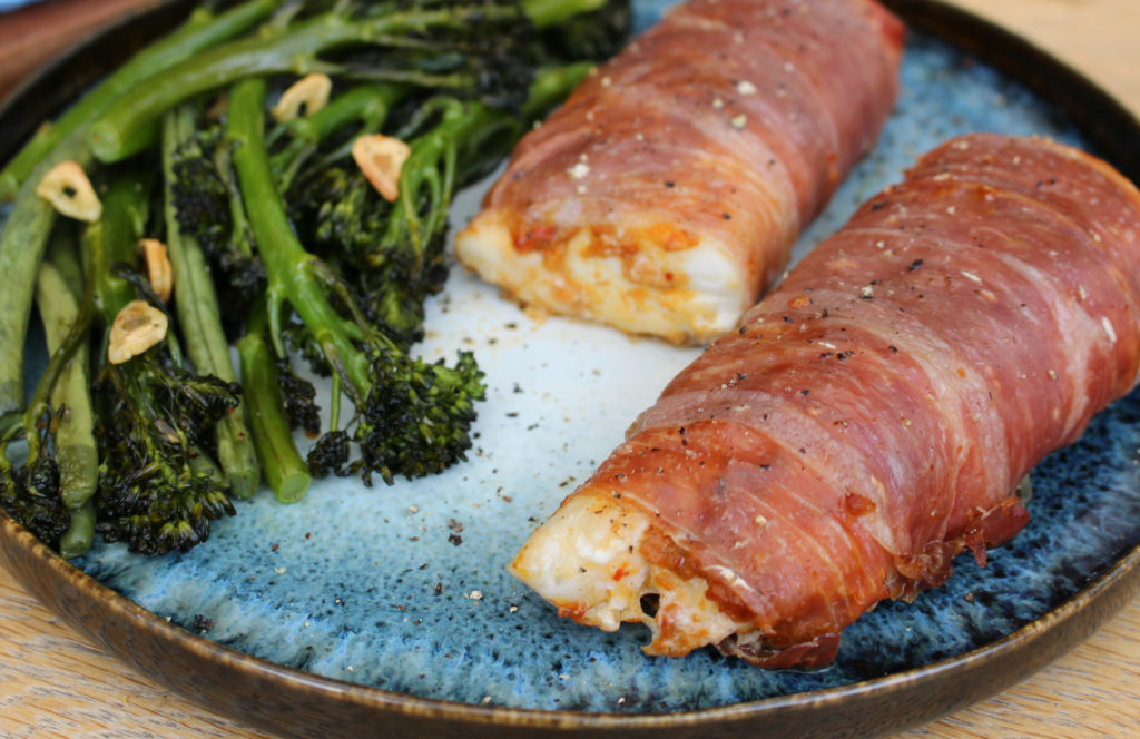 Harissa Baked Cod wrapped in Parma Ham - thewonkyspatula.com