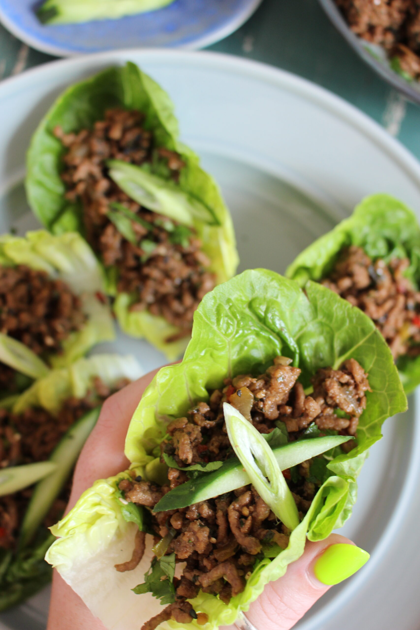 Beef Lettuce Cups - thewonkyspatula.com